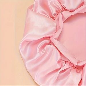 Hair | 2pc Silky Pink Satin Bonnet | Poshmark